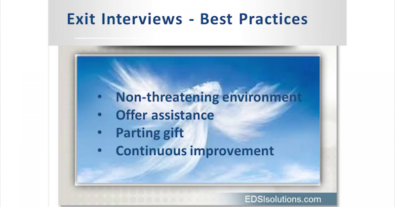 Building Your Talent Pipeline - Real Exit Interviews - EDSI